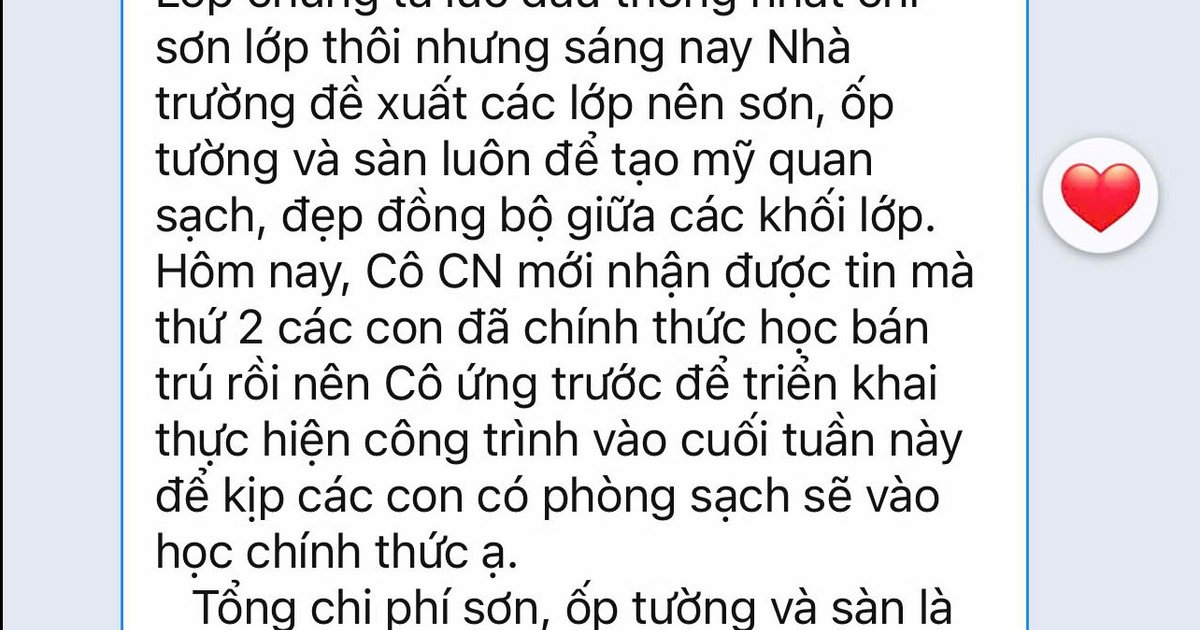 TP HCM: Xôn xao những tin nhắn vận động phụ huynh học sinh "đóng góp"