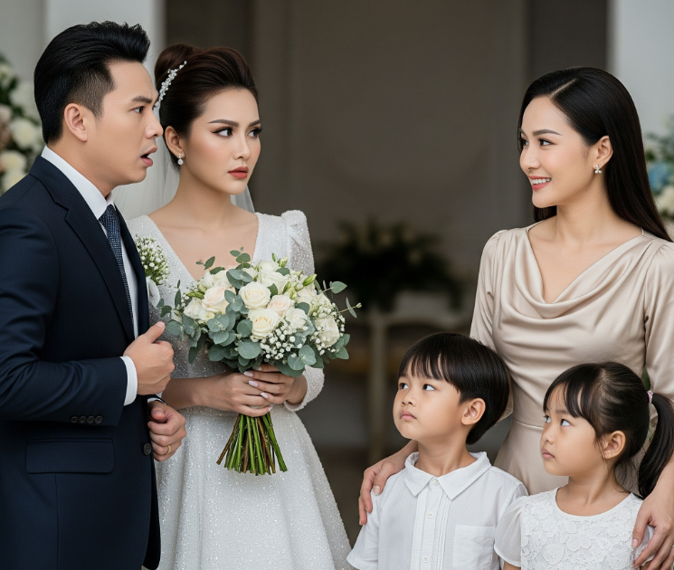 Mời vợ cũ đi đám cưới, tỷ phú không ngờ cô dắt theo 2 đứa trẻ giống anh ...