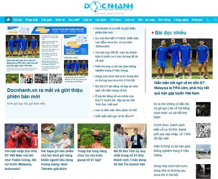 Docnhanh.vn ra mắt và giới thiệu phiên bản mới